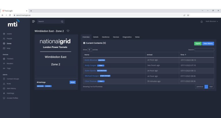 Personnel & Loco Tracking - Tunnelling